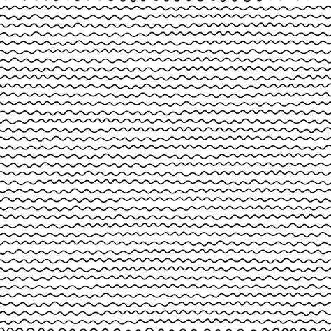 premium vector hand drawn doodle wave seamless pattern