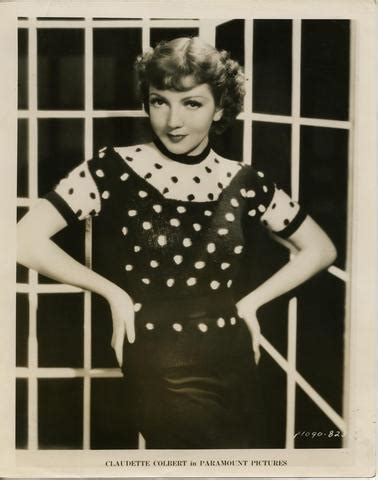 1930s Claudette Colbert Fashion Still Paramount 25235201
