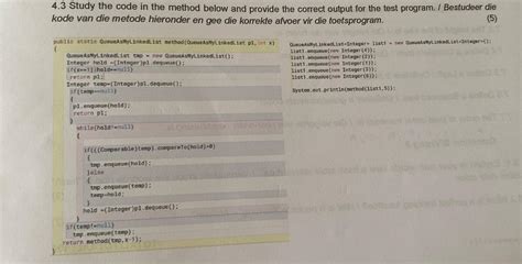 Solved Study The Code In The Method Below And Provide Chegg