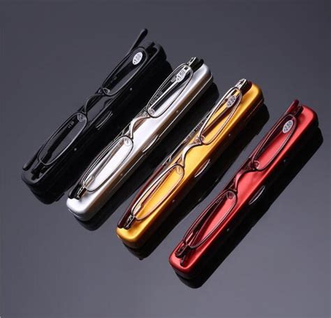 Super Slim Compact Reader Reading Glasses Reader With Slim Tube Case