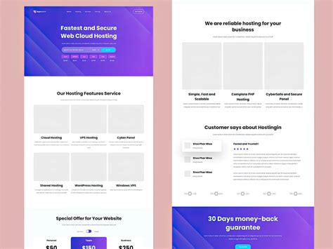 Hosting Website UI Kit UIBundle