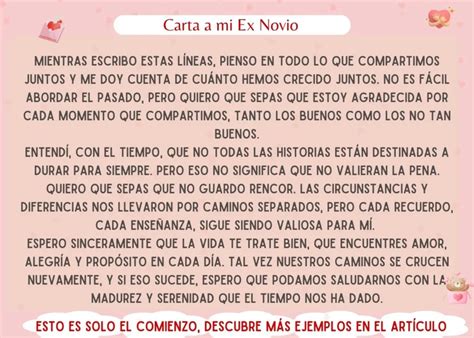 Carta A Un Ex Novio Las Confesiones M S Ntimas Reveladas