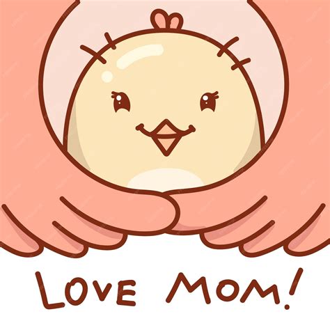 Tarjeta De Felicitación De Dibujos Animados Para El Día De La Madre