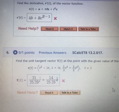 solved find the derivative r t of the vector function