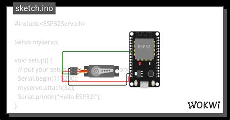 Servo Wokwi Esp32 Stm32 Arduino Simulator