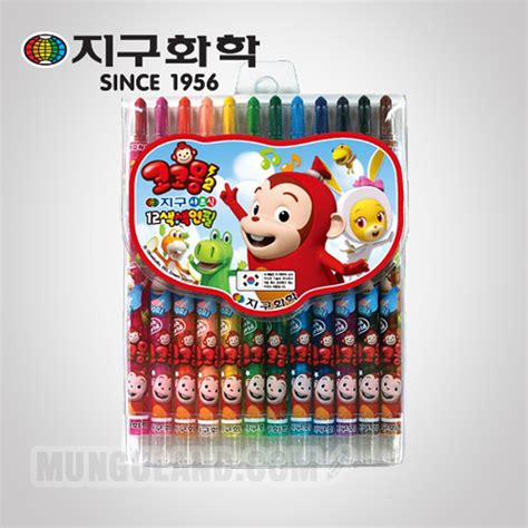 지구 코코몽 색연필 12색 샤프식 문구랜드