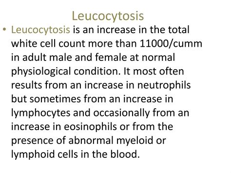 Wbc Normal And Abnormal Finalpptx