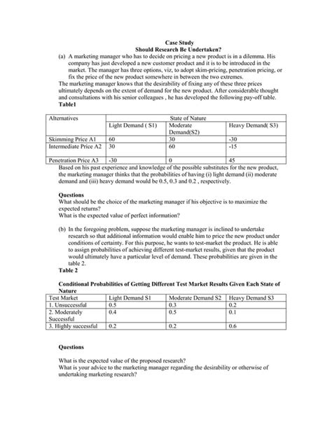 Case Study Probability Docx Business Business And Finance