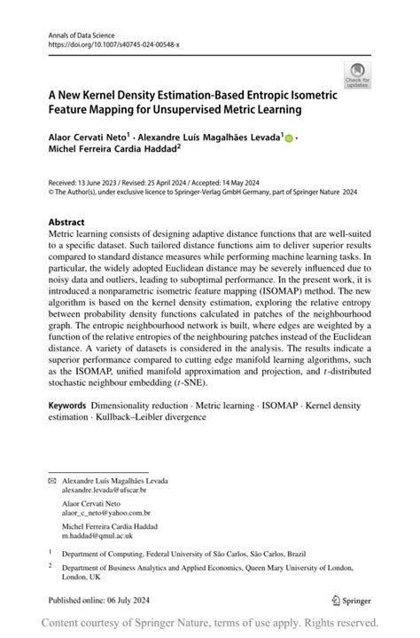 Alexandre Levada On Linkedin A New Kernel Density Estimation Based