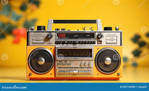 Reviving The Classics With A Vintage Audio Boombox Generative Ai Stock