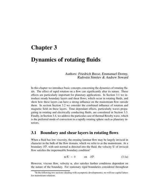 Pdf Dynamics Of Rotating Fluids