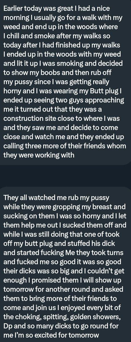 PervConfession on Twitter: "She got gangbanged in the woods"