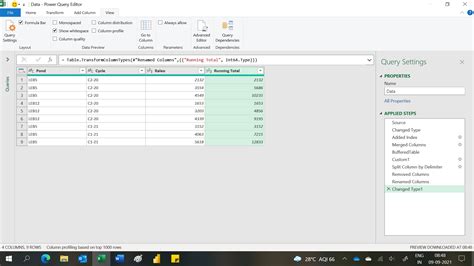 solved cumulative sum column microsoft fabric community