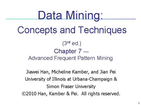 Data Mining Concepts And Techniques Rd Ed