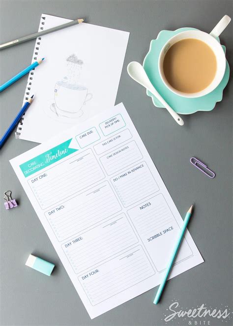 How To Write Your Own Cake Decorating Timeline With Free Printable