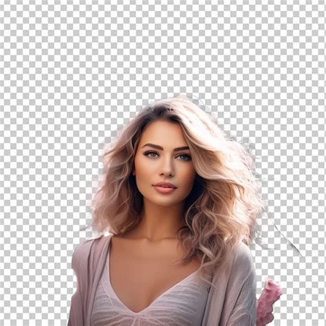Premium Psd Young Woman With Eyes Closed Smiling On A Beach