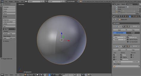Modeling Why Do I Get A Seam Using Mirror Modifier Blender Stack