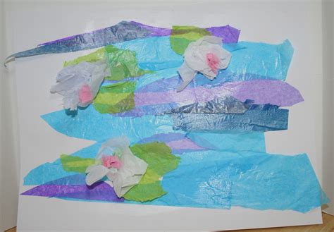Our Nest Of 3 Monet Water Lilies Art Project