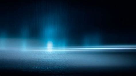 Neon Lights In Dark Room