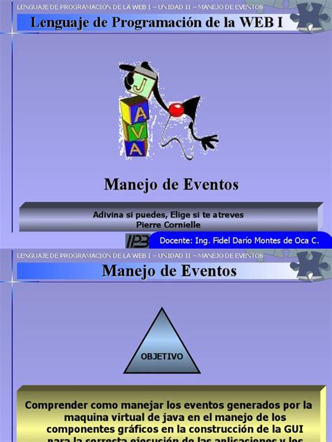 Unidad 2 Lenguaje De Programación De La Web I Pdf Java Lenguaje