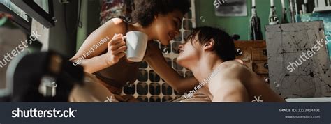 Side View Sexy Shirtless Man African Stock Photo Shutterstock