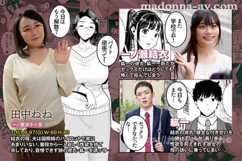 URE 原作 黒巣ガタリ かのまましんどろーむ 娘の彼氏をこっそり寝取り大人気同人サークルDOLLPLAYが描く彼女の母の肉感ボディが魅せる妖艶な痴態をマドンナで忠実実写化