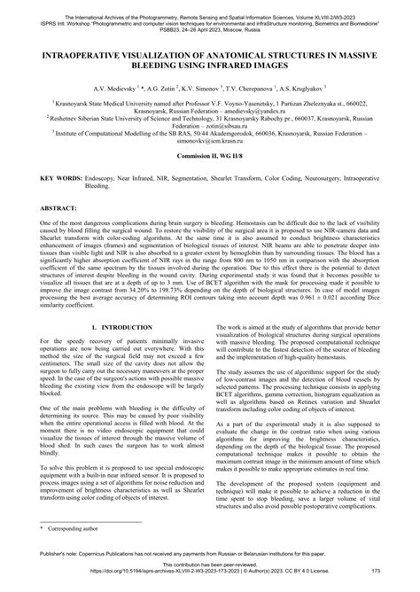 Pdf Intraoperative Visualization Of Anatomical Structures In Massive