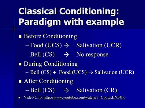 Examples Of Classical Conditioning Paradigm At Judy Moore Blog