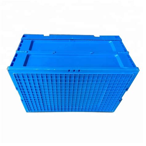 Heavy Duty Large Stackable Reusable Movable Folding Pp Storage Box