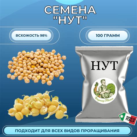Семена для проращивания микрозелени "Нут" 100 грамм - купить с ...