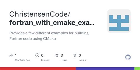Github Christensencodefortranwithcmakeexamples Provides A Few Different Examples For