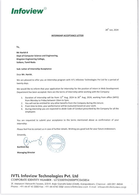 Harish Kumar On Linkedin Newopportunity Internship Careergrowth