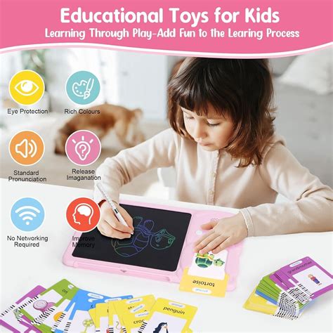 Комплект от 112 карти 224 думи интерактивен Lcd образователен таблет за писане и рисуване с