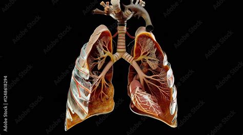 Stock Illustration „the Intricate Human Respiratory System A Deep Dive Into Its Structure