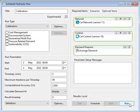 Running An Automatic Calibration Simulation Autodesk