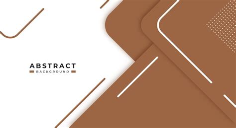 Premium Vector Abstract Brown Background Geometric Shape Paper Layers With Copy Space For