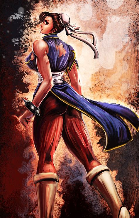 Chun Li Back Shot By Gold Copper On Deviantart
