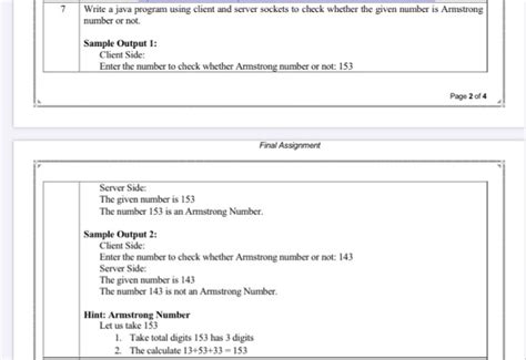 Solved Write A Java Program Using Client And Server Sockets
