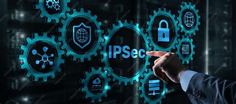 Premium Photo Ip Security Data Protection Protocols Ipsec Internet And Protection Network Concept