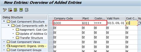 Solved How Can I Assign Two Different Cost Component Stru Sap