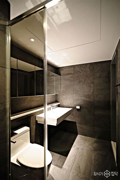 욕실파티션대리석타일그레이젠다이 욕실 디자인 욕실 인테리어 디자인 인테리어