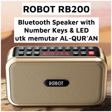Jual Robot Rb200 Portable Bluetooth Speaker Al Quran Alquran Digital Jakarta Barat Casa
