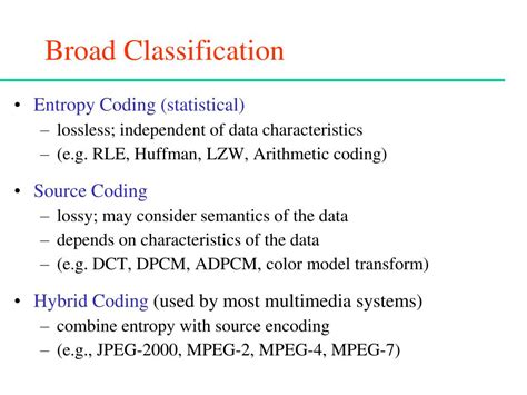 ppt multimedia systems lecture 6 basics of compression powerpoint