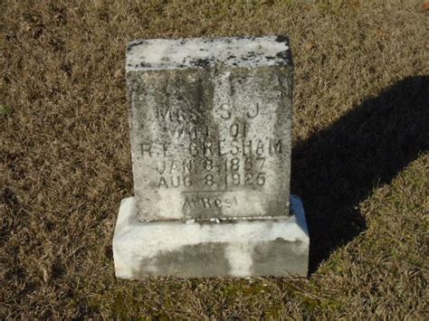 Sarah Jane Williamson Gresham 1857 1925 Find A Grave Memorial