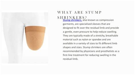 Ppt Stump Shrinkers For Above Knee Amputees To Reduce Swelling Powerpoint Presentation Id