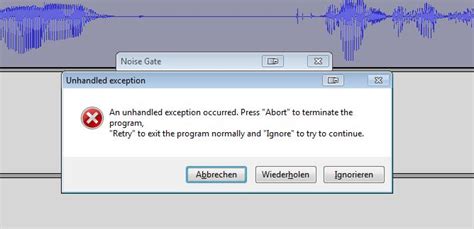 Audacity Crashes After Applying Noise Gate Windows Audacity Forum