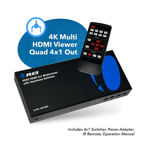 Ultra Hd 4k Quad Multi Viewer 4x1 Hdmi Seamless Switch