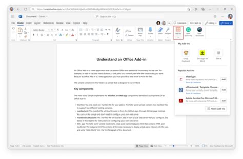 Microsoft Office Apps Gets A New Section For Managing Add Ins