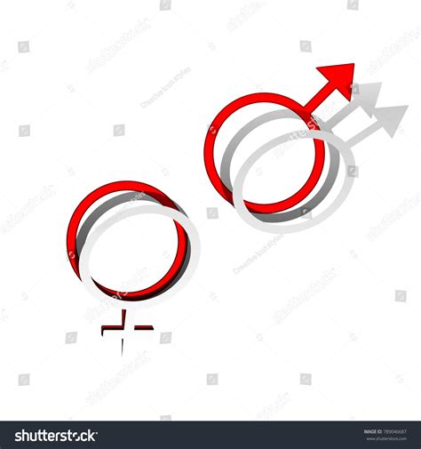 Sex Symbol Sign Vector Detachable Paper Stock Vector Royalty Free Shutterstock