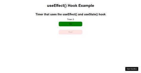 Useeffect Hook Example Codesandbox